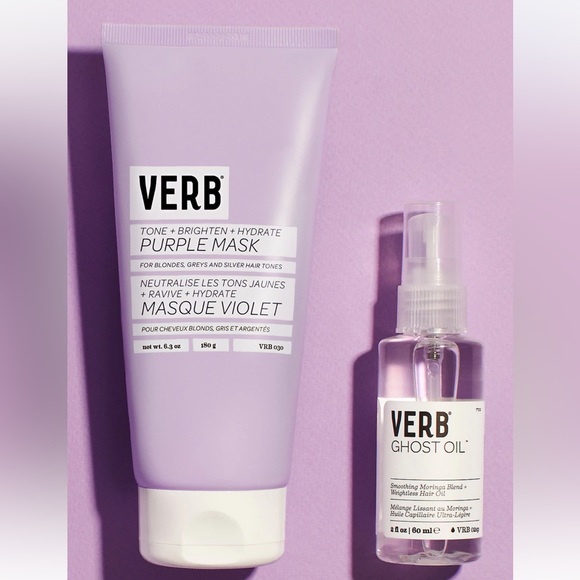 VERB | Hair | Verb Tone Brighten Hydrate Purple Mask Verb Ghost Oil ...